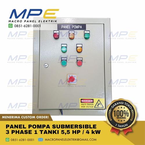 Jual Panel Pompa Submersible 3 Phase 1 Tanki 5,5 HP / 4 kW - Jakarta ...