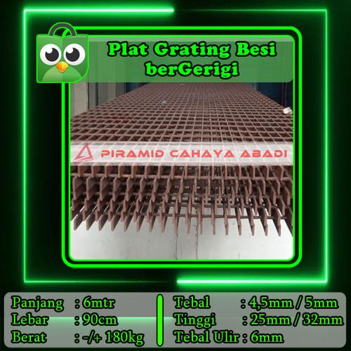 Jual Plat Grating Besi Gerigi Murah - Jakarta Pusat - Supplier Plat ...