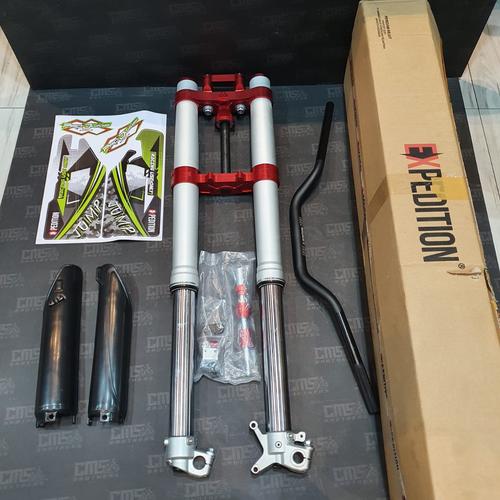 Jual USD Upsidedown plus Stang KLX Expedition Real Jump Silver Merah ...