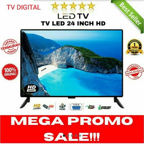Jual MEGA SALE - TV LED DIGITAL 24 INCH BISA COLOKAN USB-HDMI-VGA-AV-DC ...