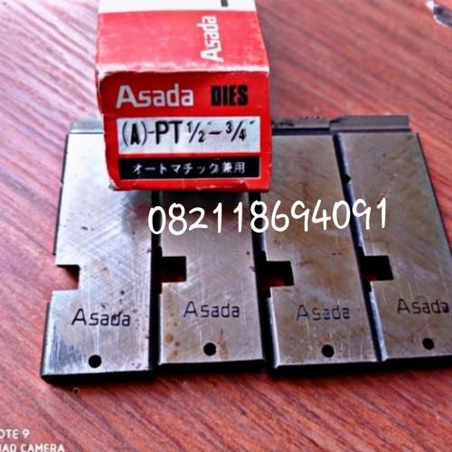Jual Mata Senai Dies Drat Pipa 1/2 - 3/4 Inch ASADA Mata snai set 1/2 ...