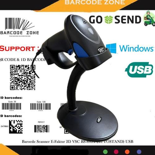 Jual 2D BARCODE SCANNER E-FAKTUR VSC BS-895A AUTO+STAND(QR Code-E ...