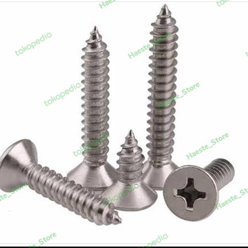 Jual SEKRUP SELFTAPPING (ST) STAINLESS STEEL 304 - ST6*30 - Kota Mataram - Haeste_Store | Tokopedia
