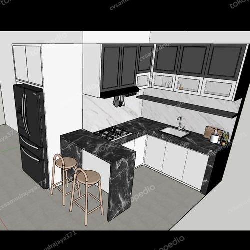 Jual meja kitchen set custom - Kota Depok - cvsamudrajaya371 | Tokopedia