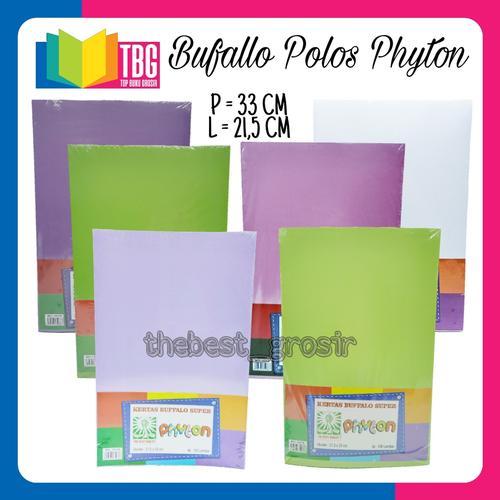 Jual 1 PACK (100 LEMBAR) KERTAS BUFFALO POLOS PHYTON PART 03 - BIRU TUA ...