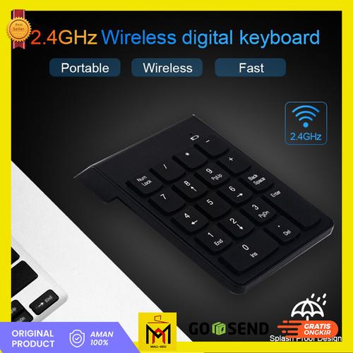 Jual Keypad Numeric/Keyboard Angka Numpad Wireless 2.4GHz Super Thin ...