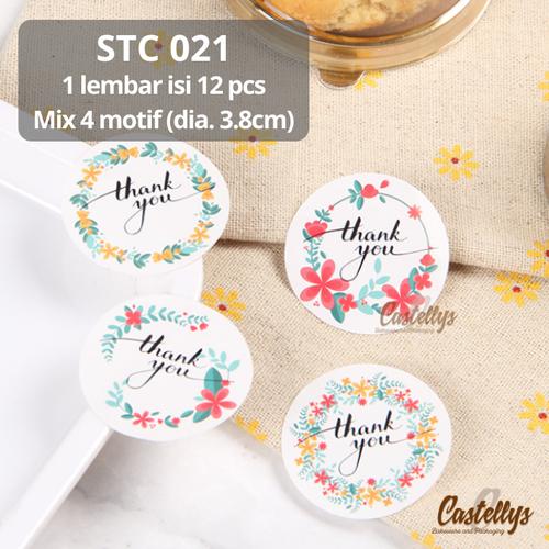 Jual Sticker Stiker STC 021 Label Thank You Packaging Kue Hadiah Kado ...