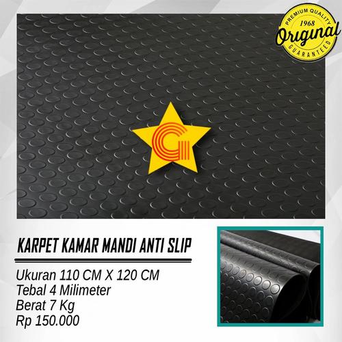 Jual Karpet Karet Alas Kamar Mandi Rubber Mat Coin Premium 110x120cm 2 ...