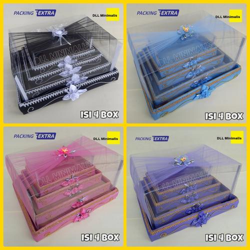 Jual KOTAK HANTARAN/KOTAK SESERAHAN/BOX HANTARAN 1 SET ISI 4 BOX - Tile ...