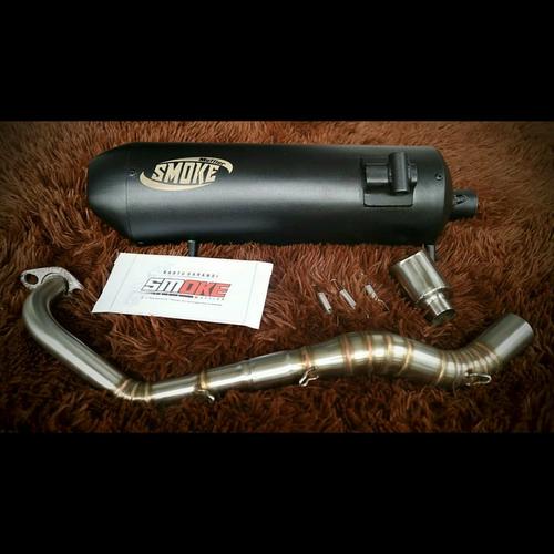 Jual knalpot yamaha Aerox 155 smoke muffler standar racing full sistem ...