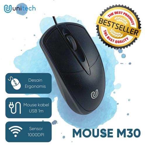 Jual Optical Mouse M30 Unitech Wired Kabel USB 1000DPI - Jakarta Utara ...