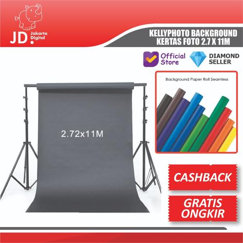 Promo KellyPhoto Background Kertas Foto 2.7 x 11M Background Kertas ...