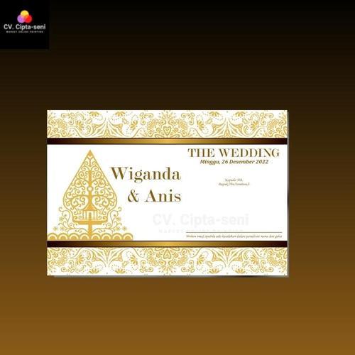 Jual Undangan Pernikahan Landscape Tema wayang 2021, Bahan karton Tik A ...