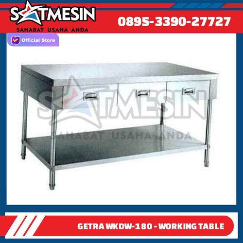 Promo GETRA WKDW-180 STAINLESS STEEL WORKING TABLE W/ DRAWERS Cicil 0% ...