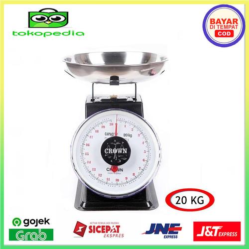 Jual Timbangan Jarum/Analog/Duduk/Mangkok/Laundry/Buah/Sayur Crown 20KG - Kota Bekasi - Mutiara ...