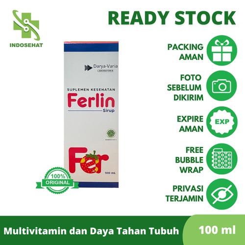 Jual Ferlin Sirup 100 Ml - Jakarta Timur - Toko Obat IndoSehat | Tokopedia