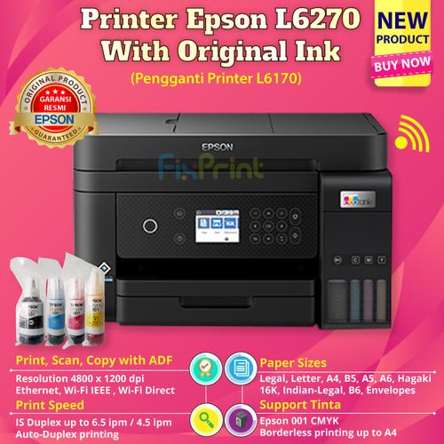 Jual Printer Epson EcoTank L6270 A4 Wi-Fi Duplex All-In-One Ink Tank ...