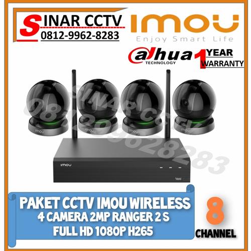 Jual paket cctv wireless imou dahua 8ch 4 cam imou indoor ranger 2s ...