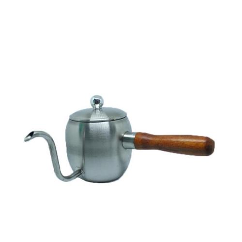 Jual Wood Hand Kettle 500ml Leher Angsa Gooseneck Alat Kopi Ceret untuk ...