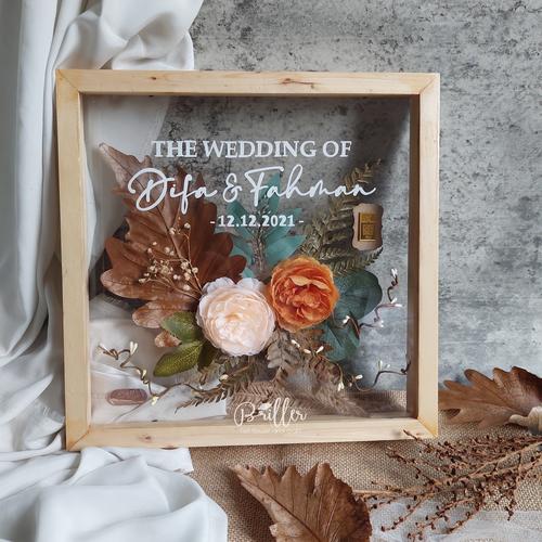 Jual Mahar Frame Rustic/Mahar Pernikahan Logam Mulia dan Uang - Abella - Tangerine, Free Tulisan ...