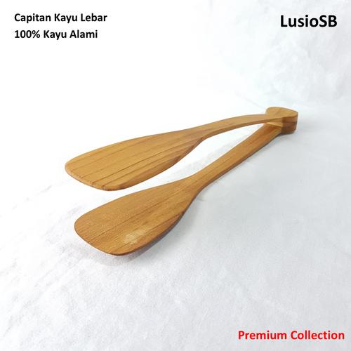 Jual Capitan Kayu Jati LusioSB Penjepit Makanan Capit Makanan Gorengan ...