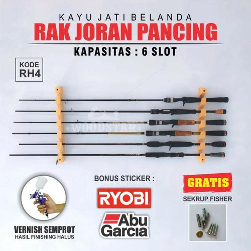Jual Rak Joran Pancing model Horizontal kapasitas 6 Slot - finishing ...