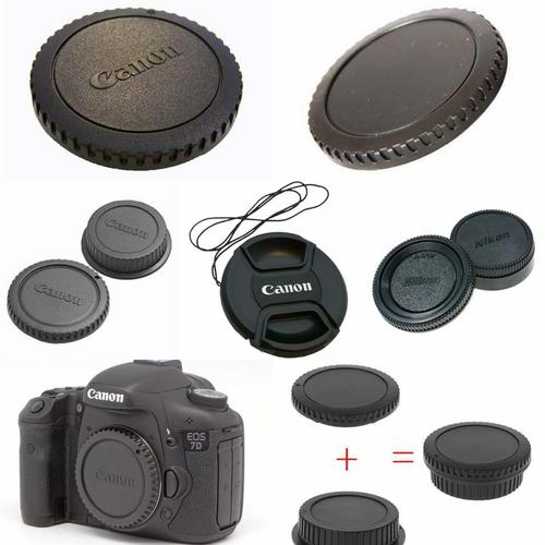 Jual Body Cap & Lens Rear Cap Cover DSLR Canon Nikon Tutup Body Lensa ...