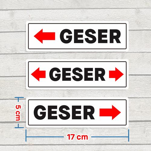 Jual Sticker Label Geser Sign Marka Stiker Pintu Geser Kiri Kanan 17 x ...