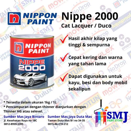 Jual Cat Duco Mobil, Besi dan Kayu Nippe 2000 warna standard 1L 1kg ...