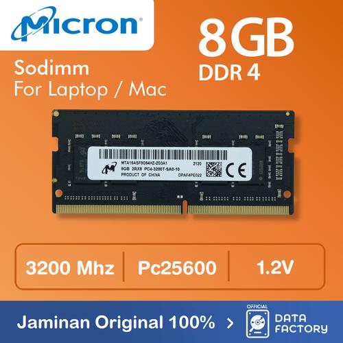 Jual RAM LAPTOP MICRON DDR4 8GB PC25600 / 3200Mhz SODIMM NOTEBOOK ...