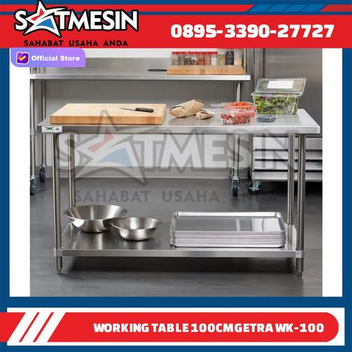 Promo Meja stainless working table 100cm getra wk-100 Cicil 0% 3x ...