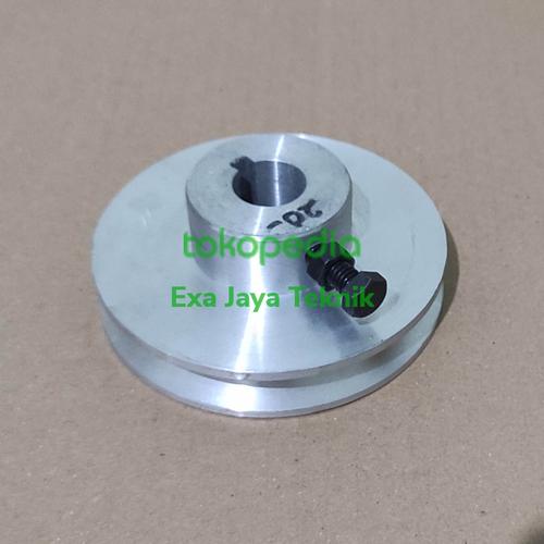 Jual Pulley pully A1 - 4 inch as 20 mm puli pully alumunium - Kab ...