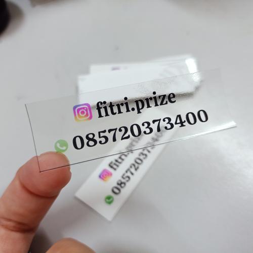 Jual cetak stiker transparan stiker bening a3 - Kab. Kebumen - stiker ...