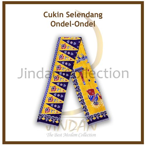 Jual Selendang Betawi Syal Batik Cukin Ondel-Ondel Betawi - Kuning-01 ...