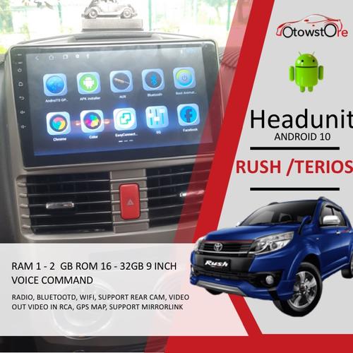 Jual Head Unit Android Terios / Rush 2008 - 2015 Plug n Play Ram 2/3GB ...