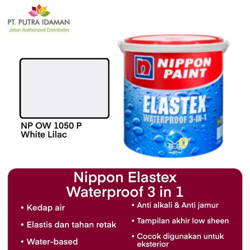 Jual NIPPON PAINT ELASTEX WATERPROOF 3IN1 4KG - WHITE LILAC OW 1050P ...