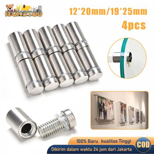 Jual 4pcs Baut Akrilik Pen Iklan Sign Board Baut Poster Dinding Reklame ...