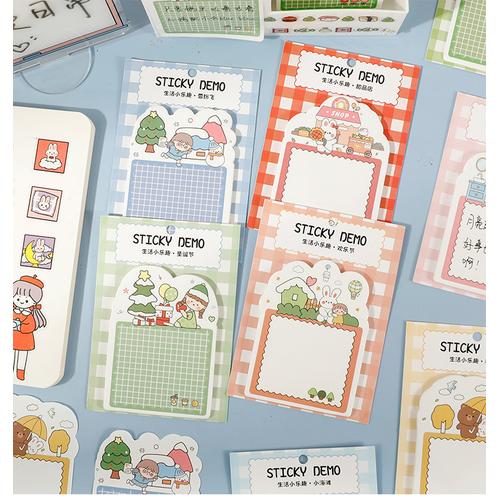 Jual Sticky Notes Aesthetic Lucu Bergambar Untuk Jurnal DIY Deco ...