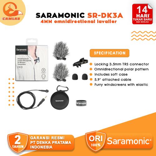 Jual Saramonic SR-DK3A 4mm Omnidirectional Lavalier Microphone - Jakarta Utara - CamLab | Tokopedia