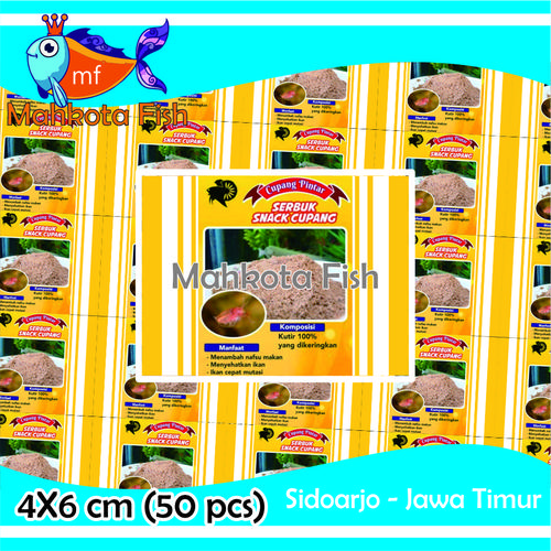 Jual Stiker Repack SNACK CUPANG | Stiker Snack Cupang | Stiker Snak ...