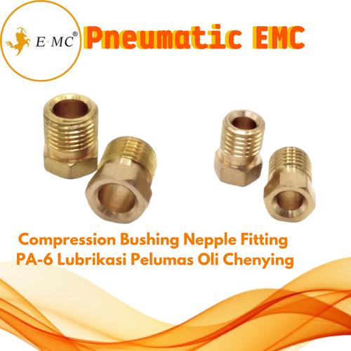 Jual Compression Bushing Nepple Fitting PA-6 Lubrikasi Pelumas Oli ...