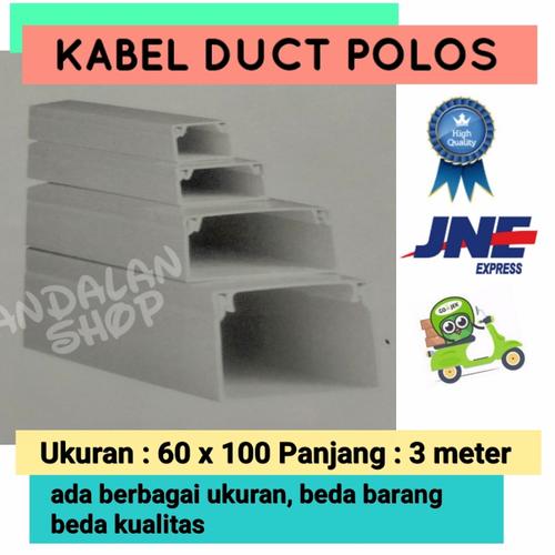 Jual Kabelduct PVC 60 x 100mm /kabel duct listrik /pembungkus kabel ...