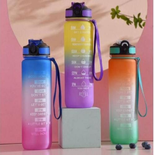 Jual BOTOL VIRAL 1 LITER BOTOL GRADASI BOTOL OMBRE BOTOL PELANGI STIKER ...