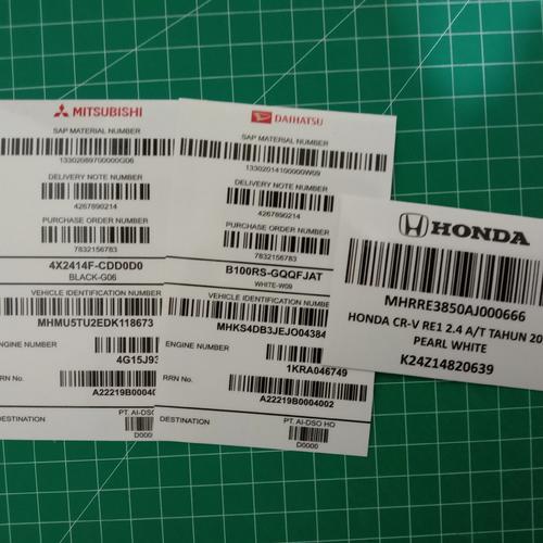 Jual Stiker Barcode Mobil Sepasang (Kiri dan Kanan) - Kota Bandung ...