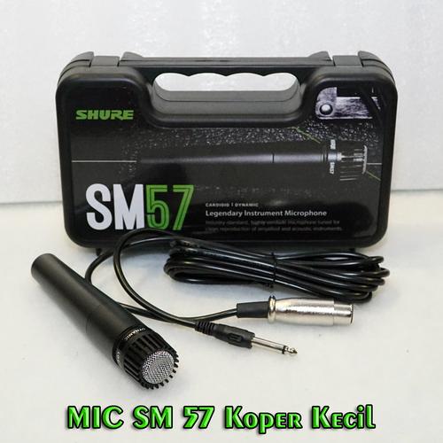 Jual Mic Kabel SM 57 + KOPER / Professional Microphone Instrumen Cable ...