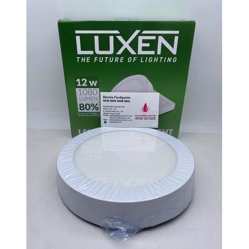 Jual LAMPU LUXEN LED PANEL DOWNLIGHT OUTBOW BULAT OB 12W 12 WATT ...