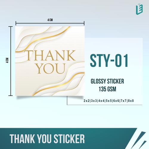 Jual Stiker Ucapan Terima Kasih / Stiker label makanan / Stiker thank ...