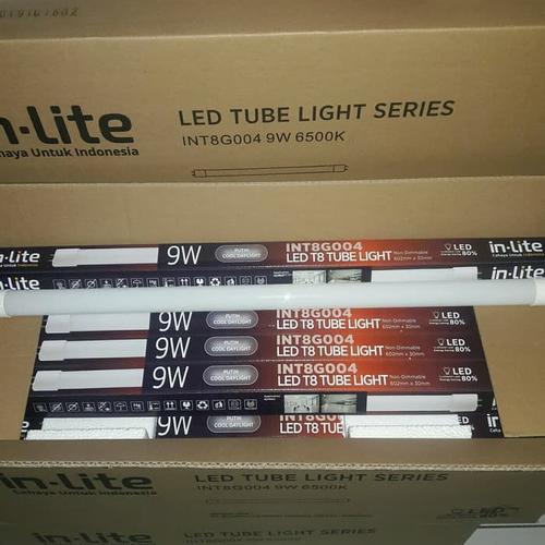 Jual LAMPU TL T8 LED 9W 9 WATT 60 CM INLITE INT8G004 - Putih 6500K ...