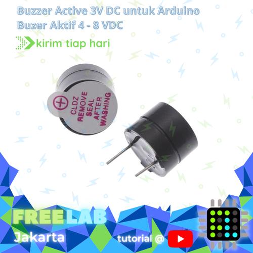 Jual Buzzer Active 3V DC untuk Arduino Buzer Aktif 4 - 8 VDC - Jakarta ...
