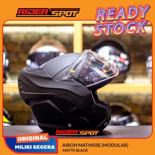 Jual Helm Motor Airoh Mathisse Matte Black Modular Helmet Bluetooth ...